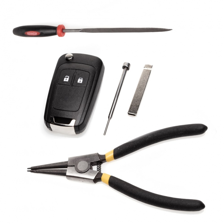 Advanced Vauxhall key repair kit 2 button with pin removal tool ...